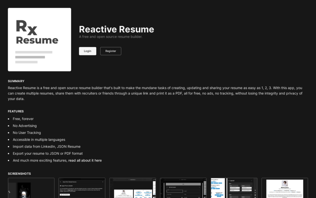 Reactive Resume | rxresu.me – Hirement